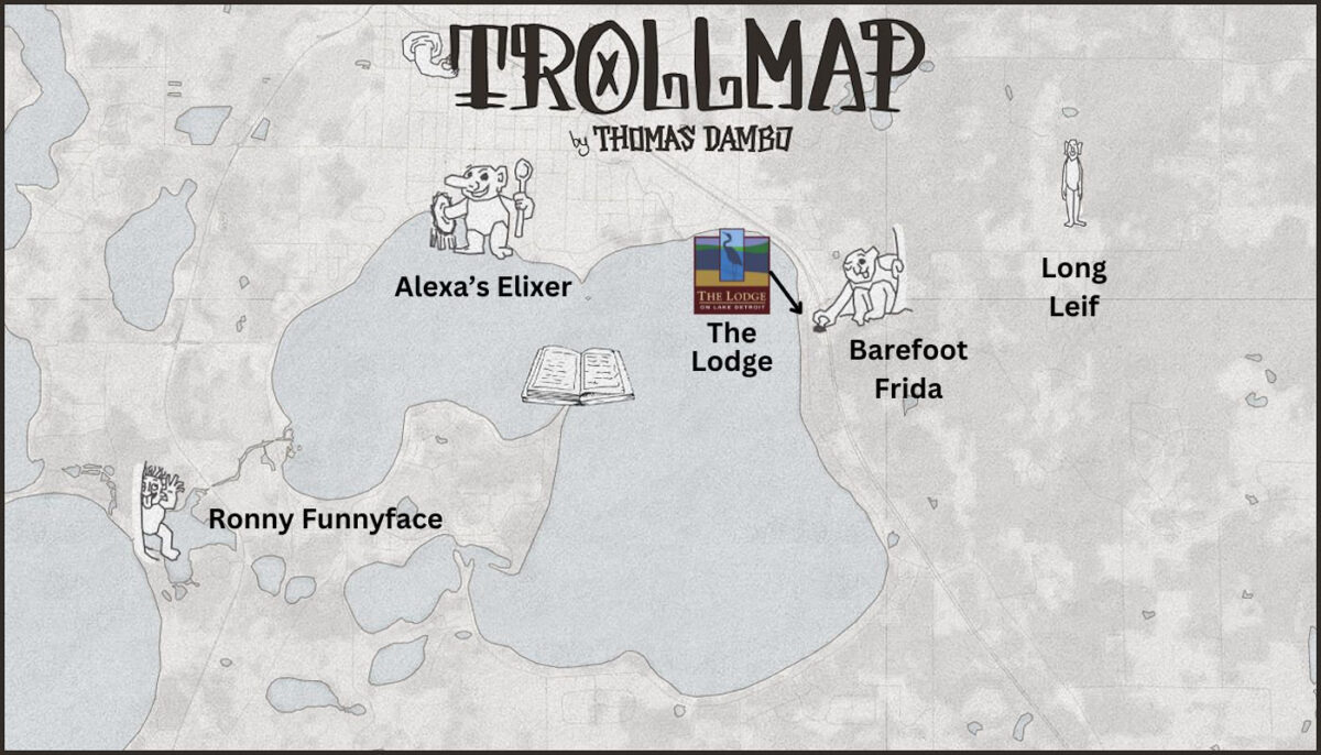 Detroit Lakes Troll Hunt ~ 6 Giant Dambo Trolls in DL Minnesota